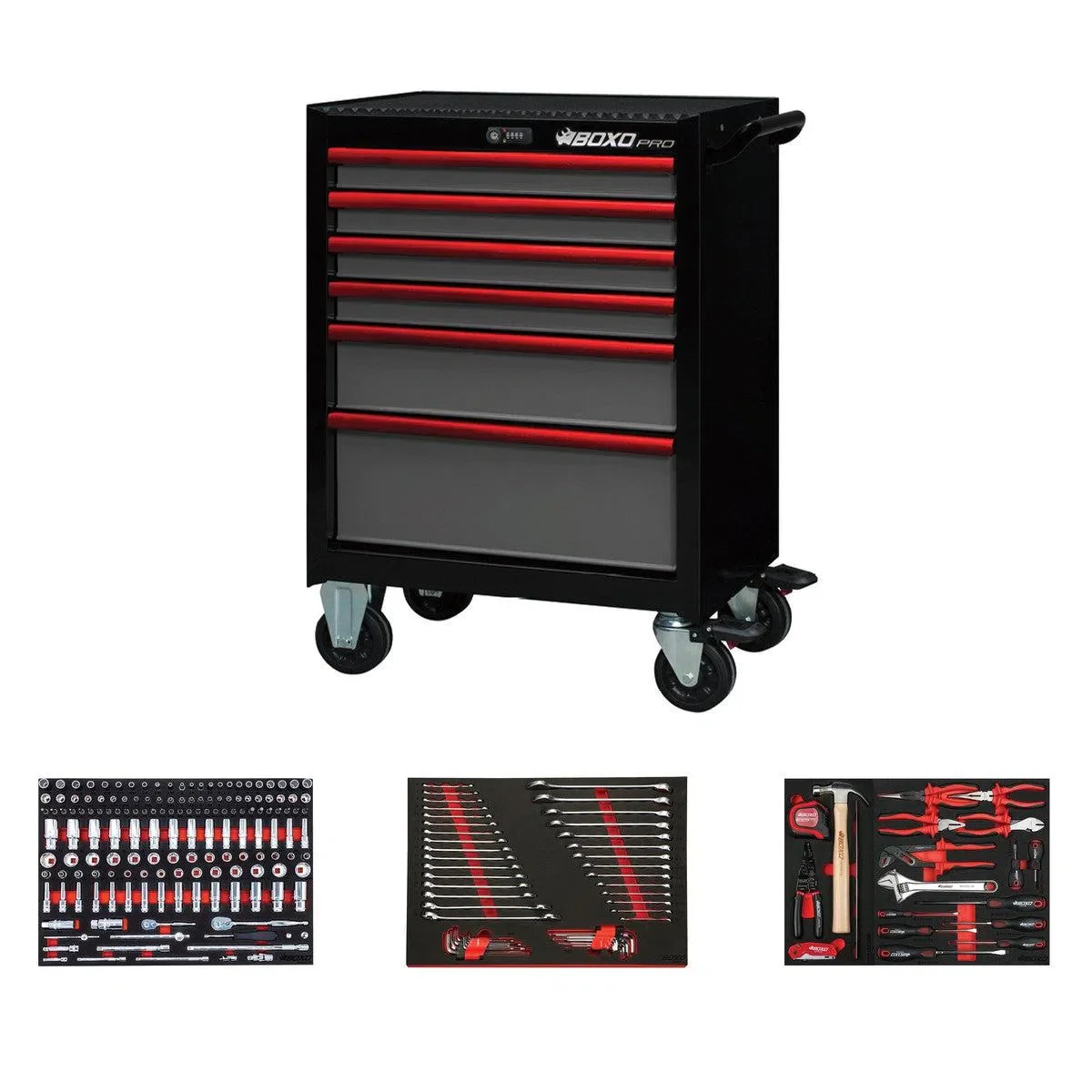 Boxo Pro Series | Loaded 45” 12-Drawer Workstation Tool Box - T1 Race ...
